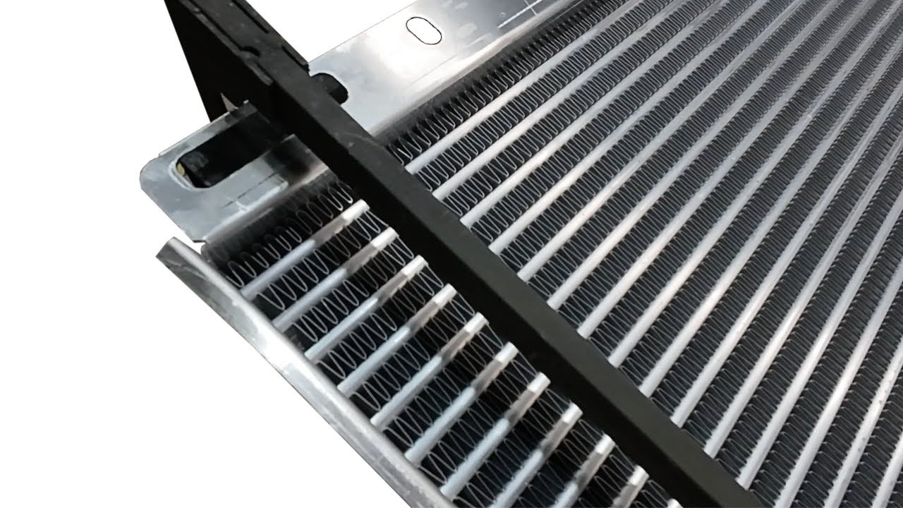 Truck radiator core builder machine - YouTube