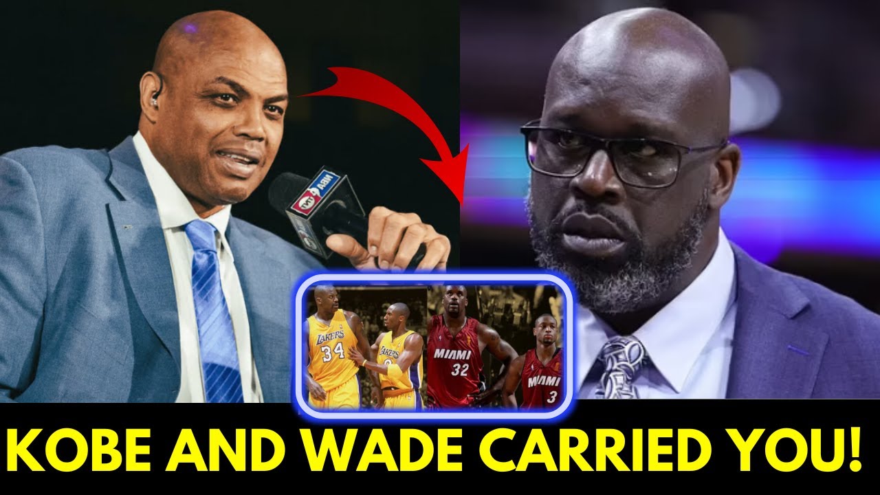 Charles Barkley CLAIMS Shaq was CARRIED by Kobe & Dwyane Wade!😲# ...