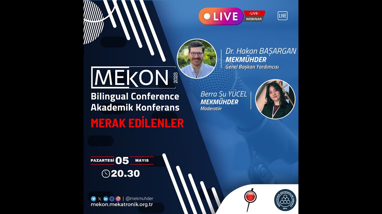 MEKON'25 Tanıtım Canlı Yayını, Dr. Hakan Başargan - YouTube