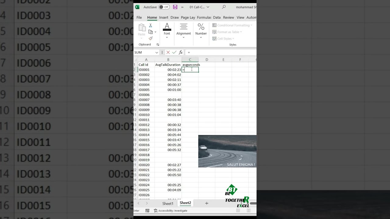 Excel Time Conversion Seconds In A Second YouTube Excel Time Conversion Seconds In A Second YouTube