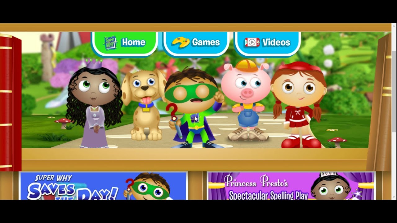 PBS KIDS ALL GAMES Gameplay - YouTube