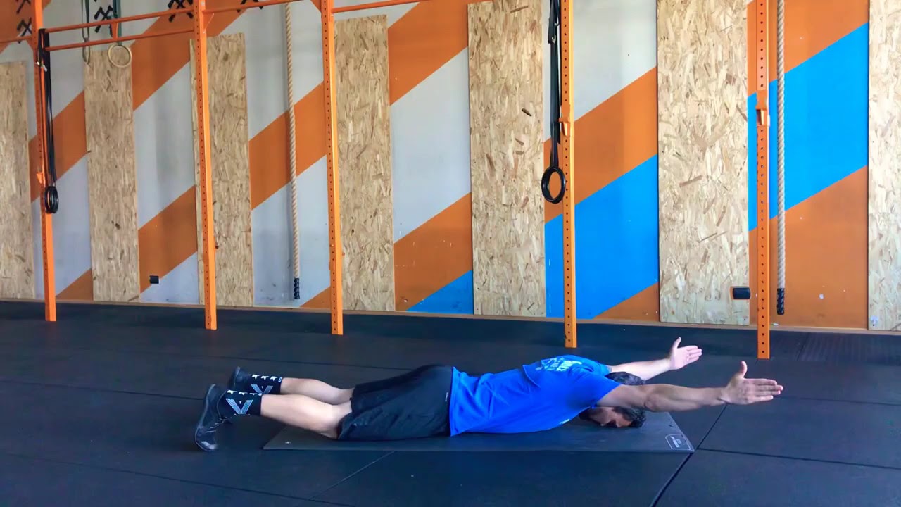 Prone Angel Shoulder activation - YouTube