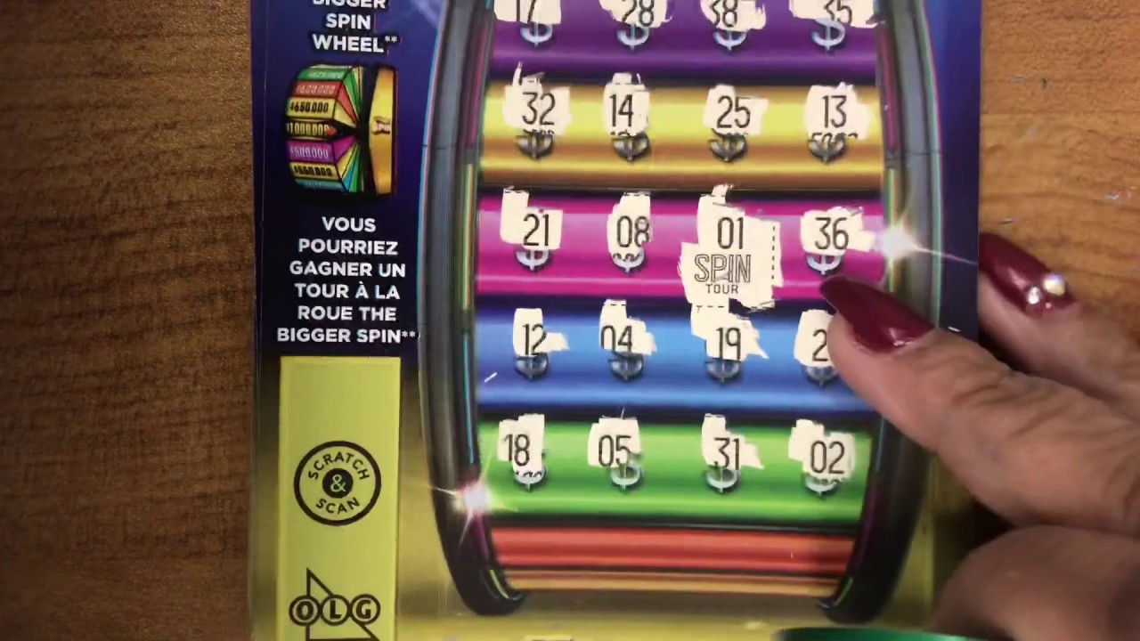 NEW!!! THE BIGGER SPIN, OLG, scratch tickets , 7 bigger spin tickets ...