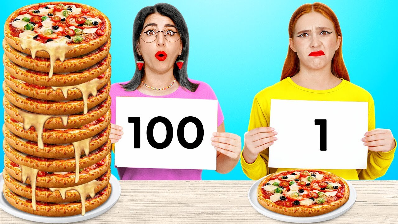 123 GO! CHALLENGE || 100 couches de bonbons et de malbouffe ! - YouTube
