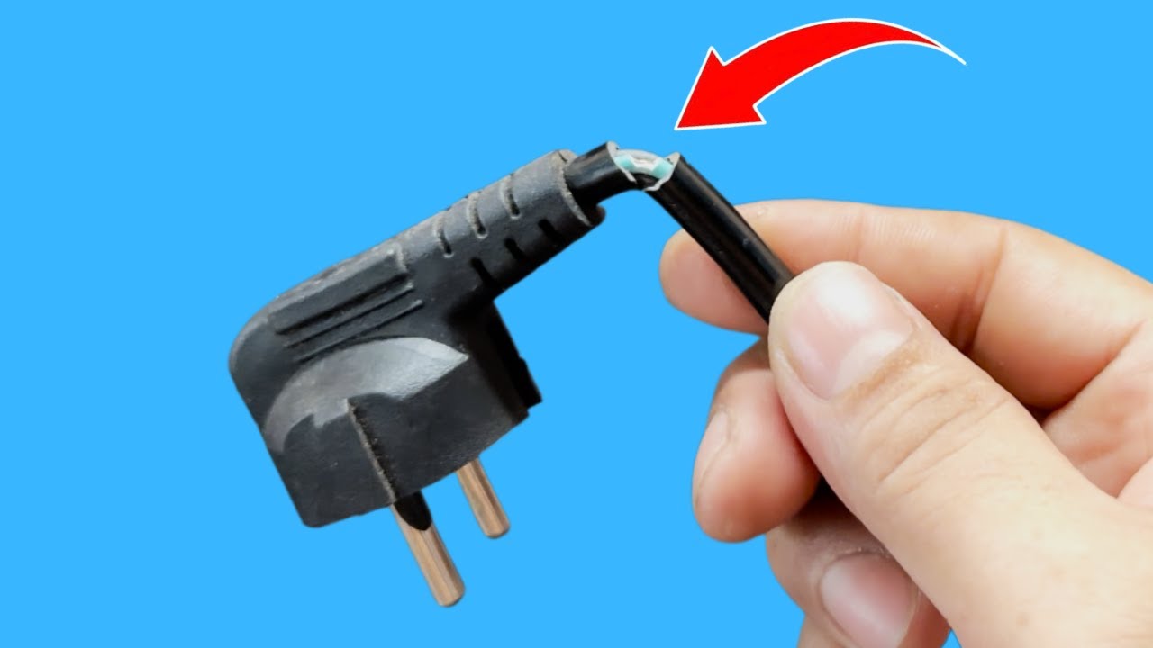 few people know techniques to repair a broken power plug, how to repair ...