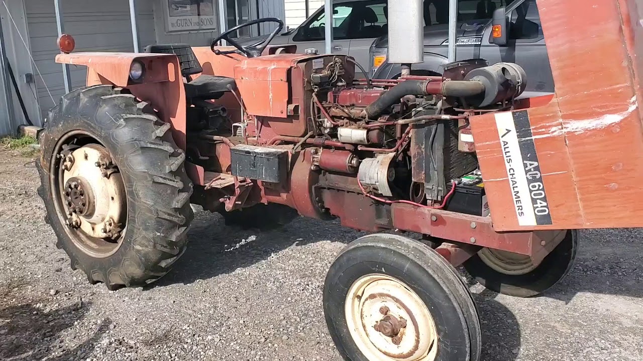 Allis Chalmers AC 6040 Test Run and Drive - YouTube