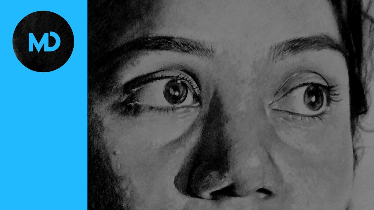 Drawing a Female Face with Graphite Pencils- Portrait of Vini - YouTube