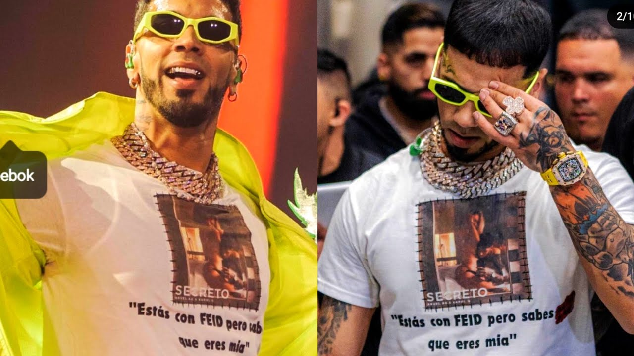 ANUEL AA explica por qué uso esa camisa de feid en el concierto 😂 - YouTube