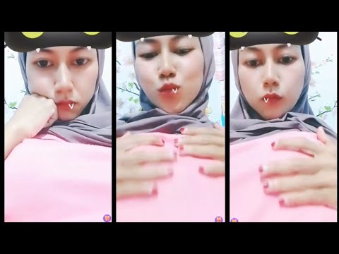 Hijab pink suka remaz2 itunya saat live Part1!!! Hijab live_Live viral #livestream #hijab 