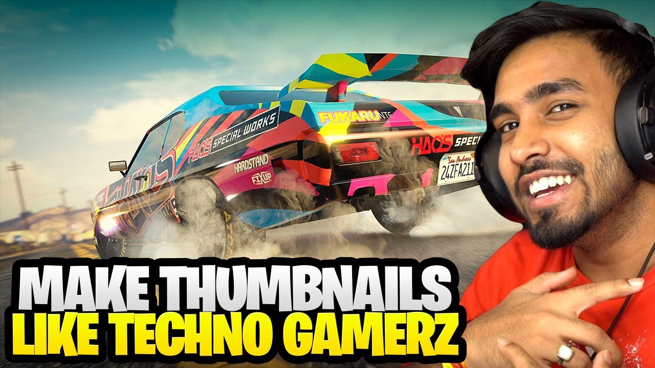 How to make thumbnails like famous youtuber Techno Gamerz - YouTube