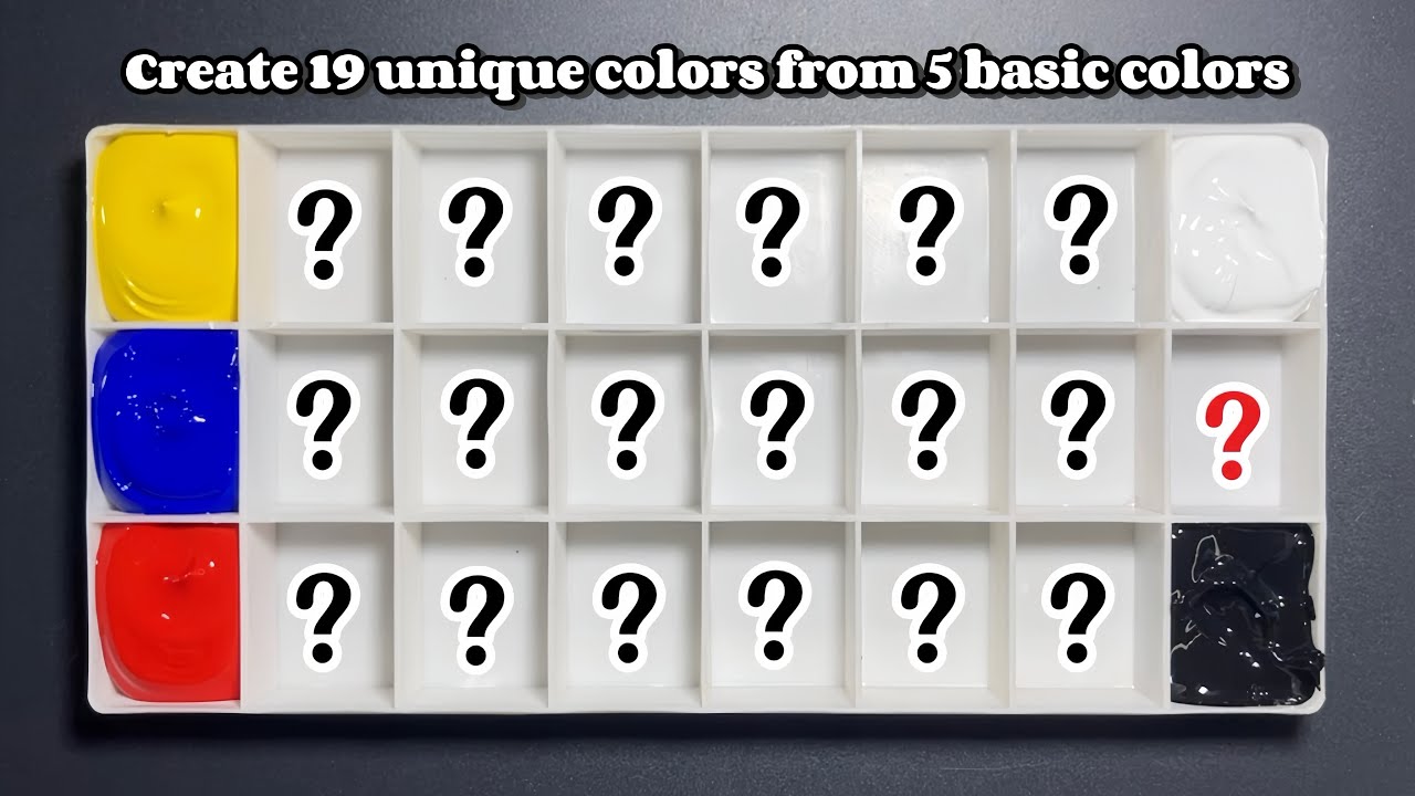 Create 19 Unique Colors from 5 Primary Colors || Color Nood - YouTube