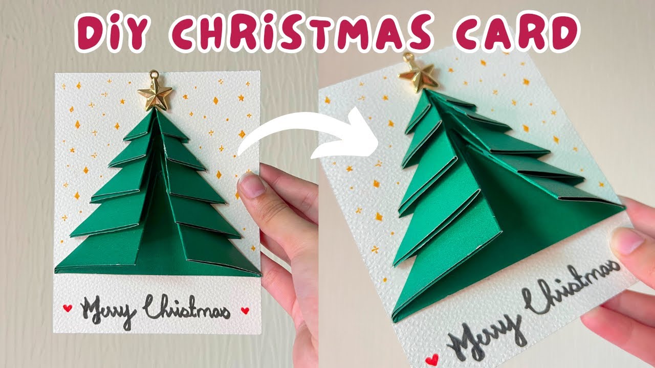 DIY Christmas Card In 5 Minutes | How To Make Christmas Greeting Cards ...