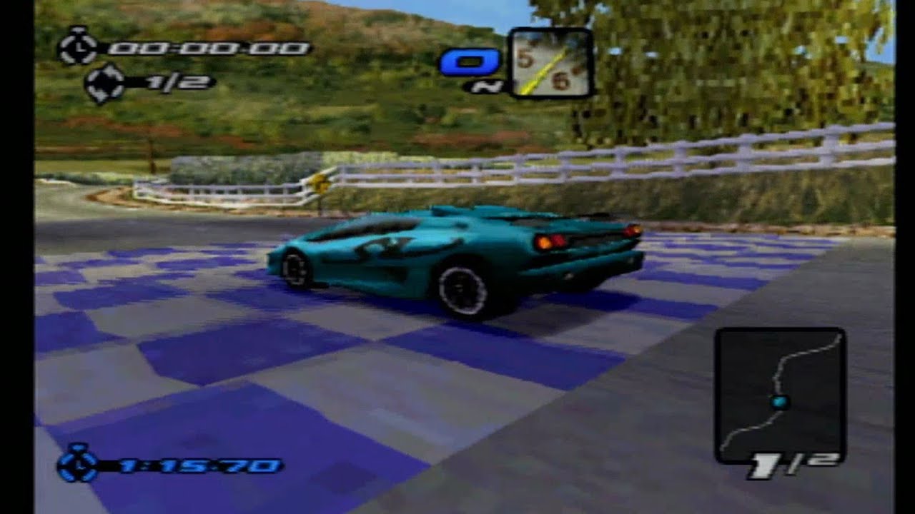 NFS III Hot Pursuit (PS1) Circuit Race "Hometown" [Lamborghini Diablo ...