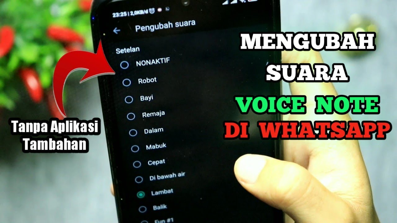Cara Mengubah Suara Voice Note Whatsapp Tanpa Aplikasi Tambahan - YouTube