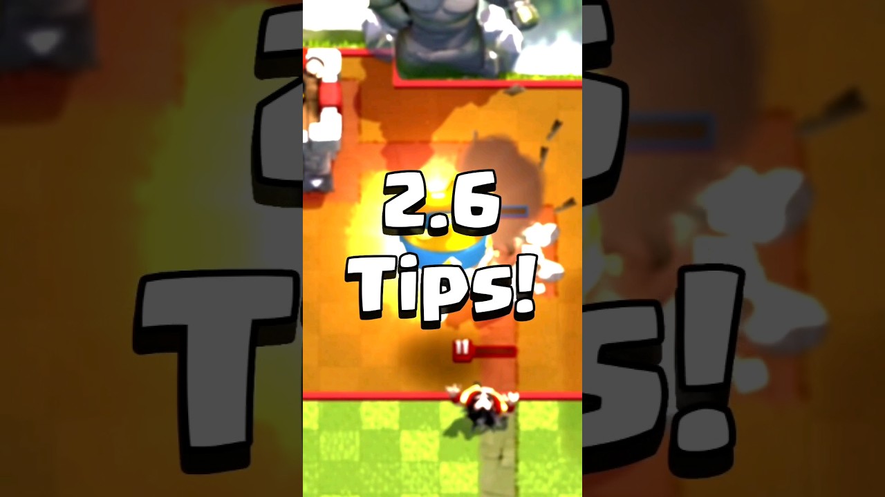 👑😎 2.6 Tips! | #clashroyale #clash - YouTube