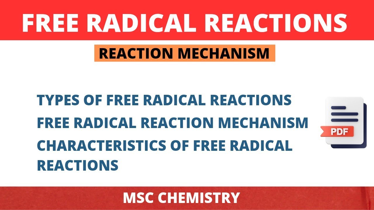 Free Radical Reaction MSc Chemistry | Types of free radical reactions ...