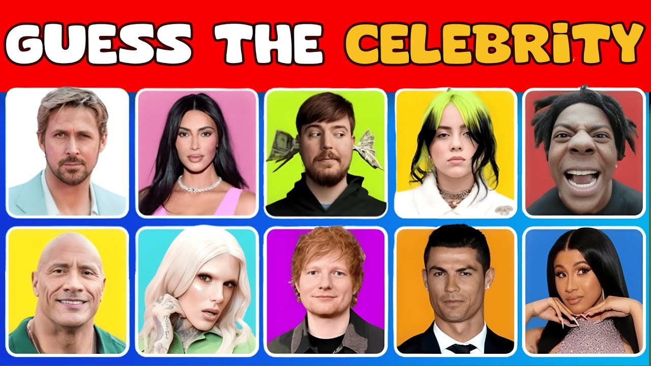 Guess the CELEBRITIES & Most Famous People - CELEBRITY QUIZ - Riddle ...