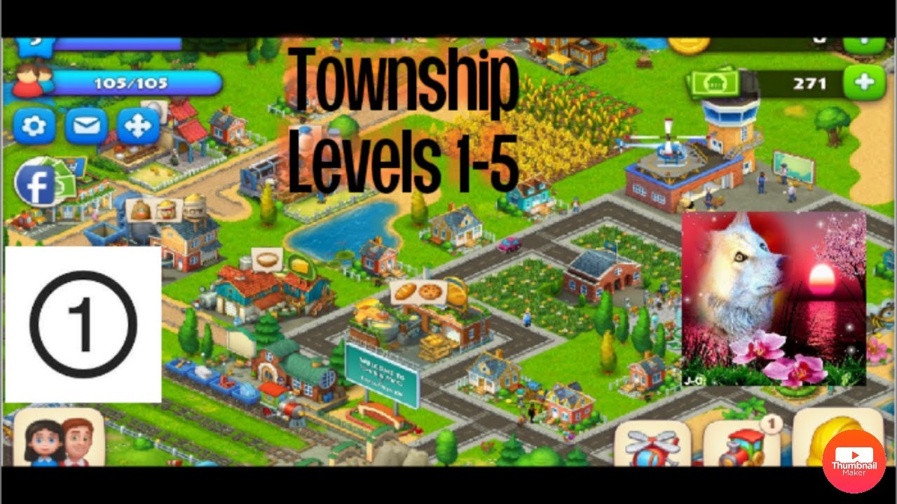 My 1st Gaming Video! Township Levels 1-5 Gameplay Mod Apk - YouTube