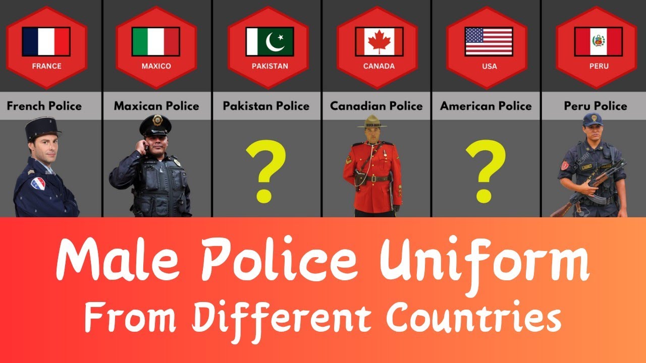 Comparison | Male Police Uniform From Different Countries | Pro Data ...