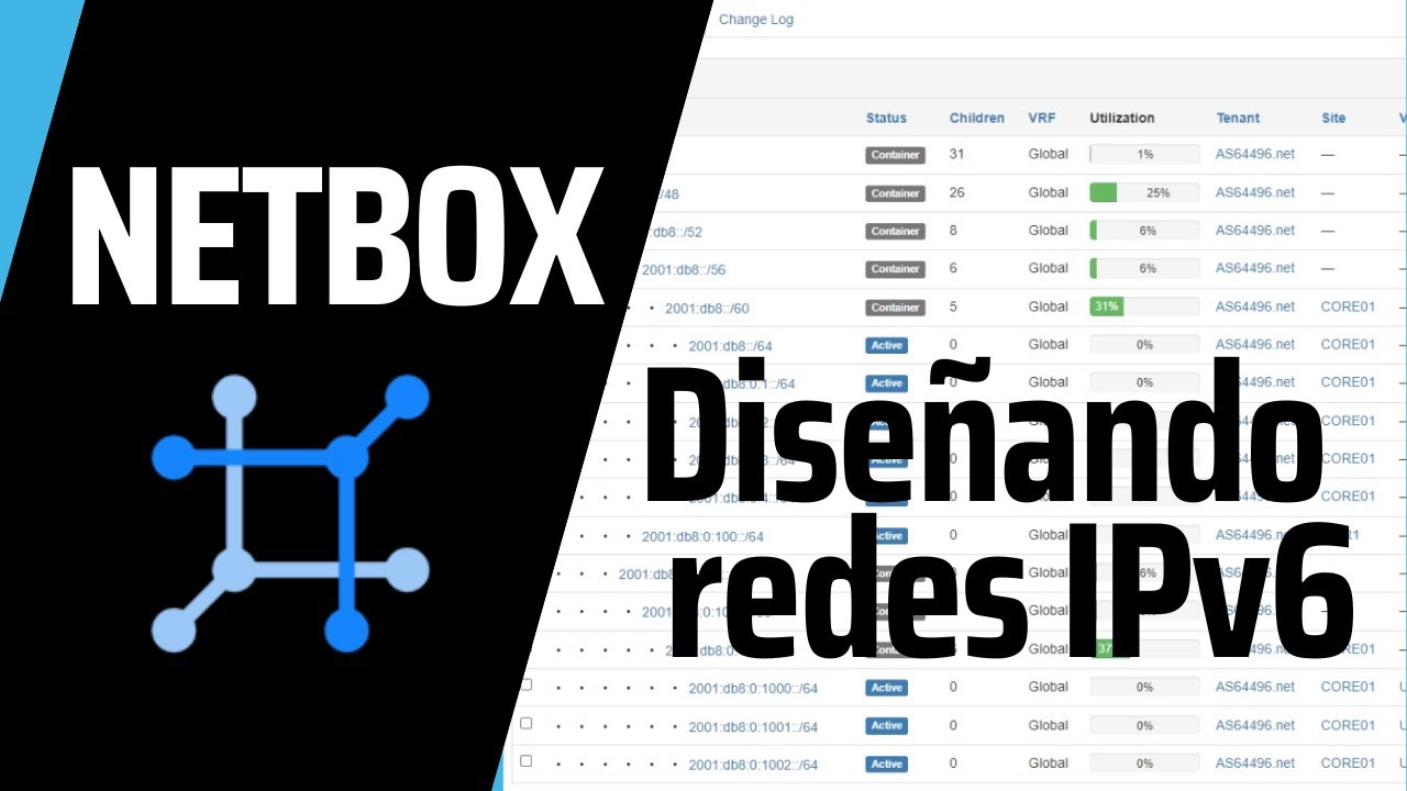 Diseñando una red IPv6 en Netbox - YouTube