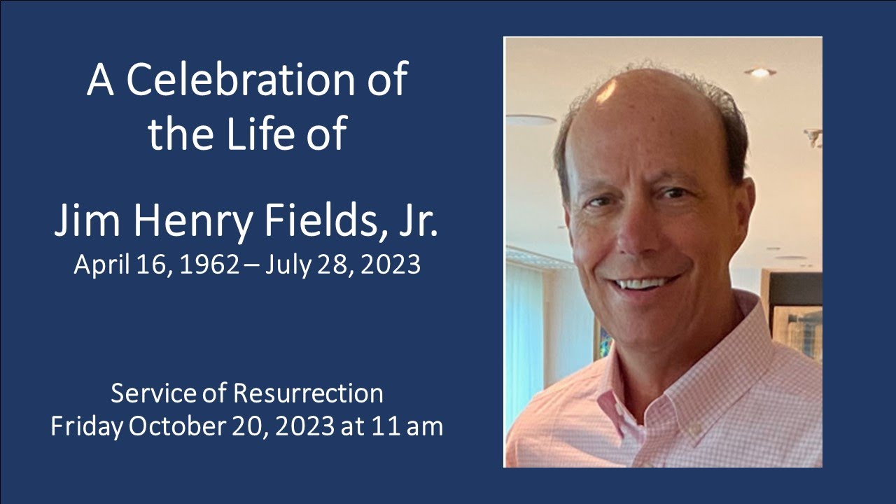 Jim Fields Memorial Service - 10/20/23 11am - YouTube