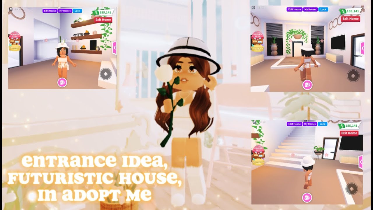 Entrance Idea Futuristic House in Adopt Me - YouTube