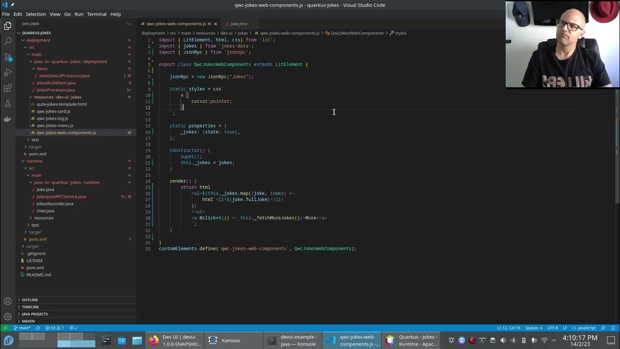 Quarkus Dev UI: 5 - Runtime data with web components - YouTube