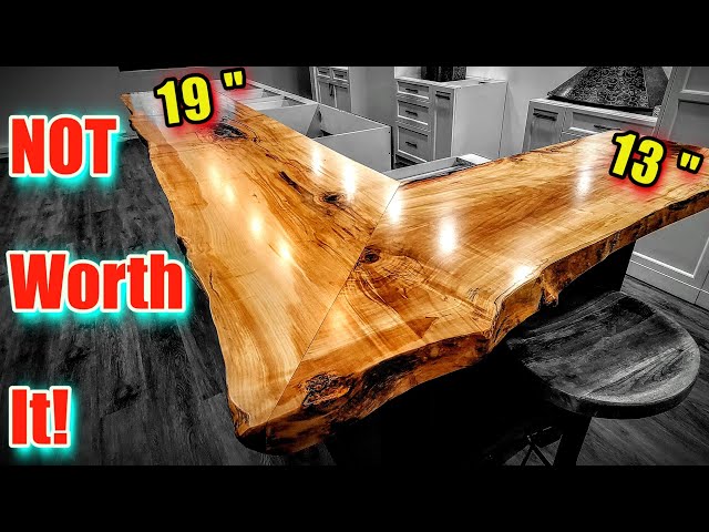 Live Edge Wood Countertops For Kitchen Live Edge Wooden Epoxy Counter