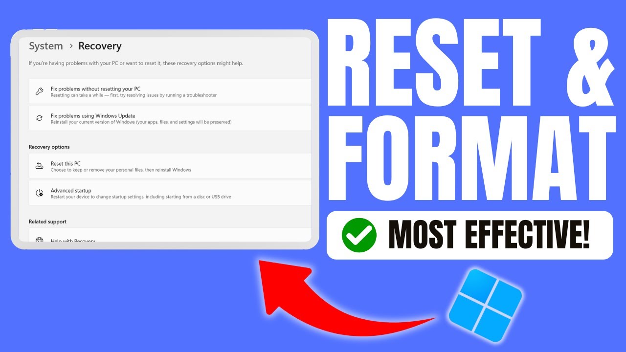 How to Reset & Format Windows 10/11 – Full Factory Reset Guide - YouTube