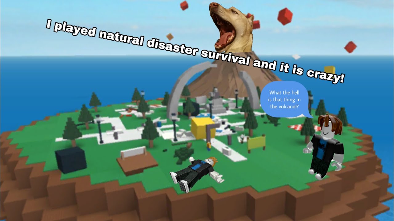 I survived a meteor shower in Roblox (natural disaster survival) - YouTube