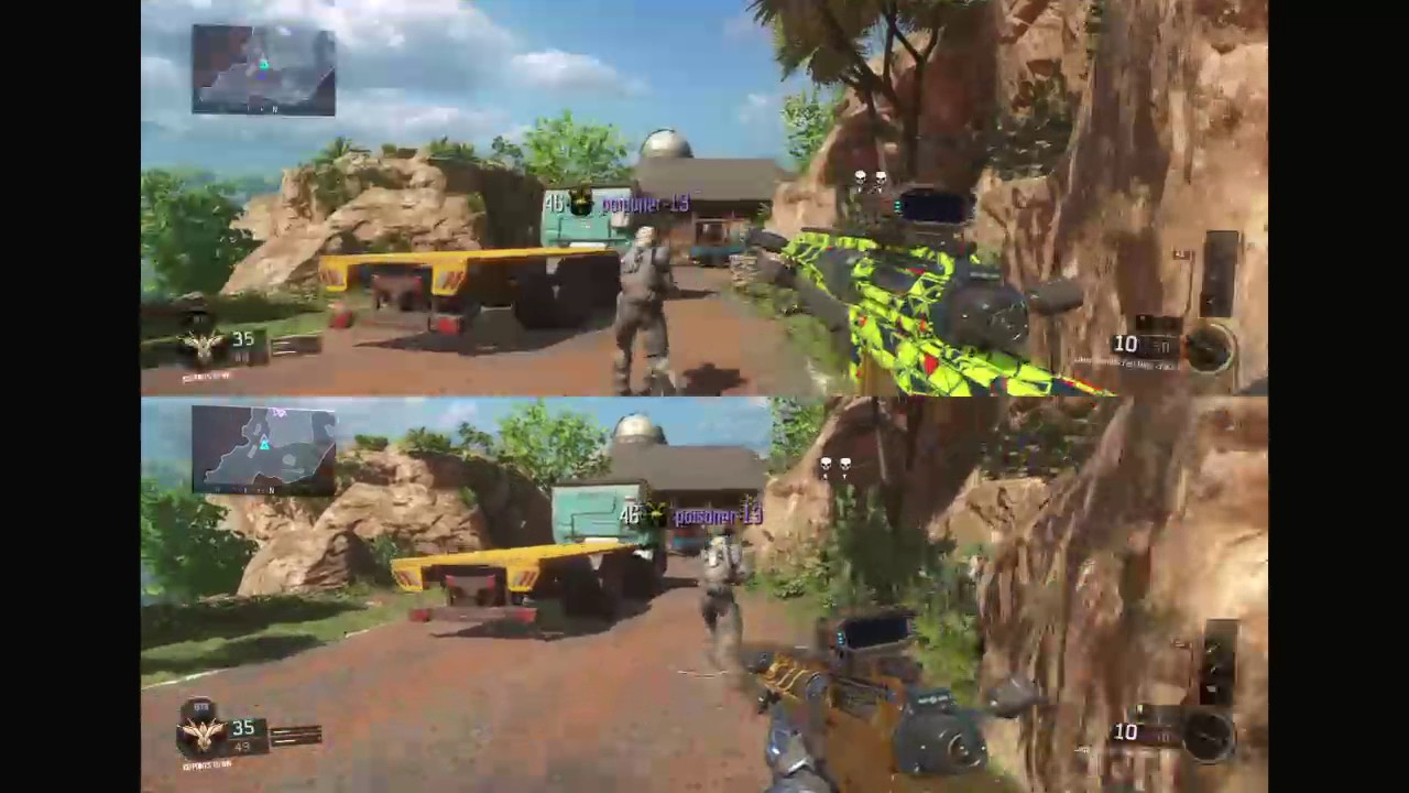 Bo3 Split screen 2 With Mic - YouTube