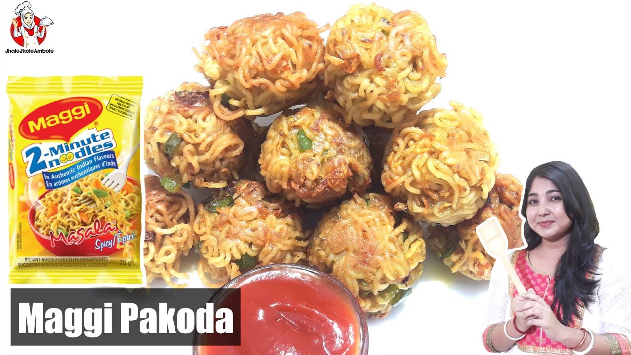 Maggi Pakora Recipe | Masala Maggi Pakoda | Quick & Easy Vegetable ...