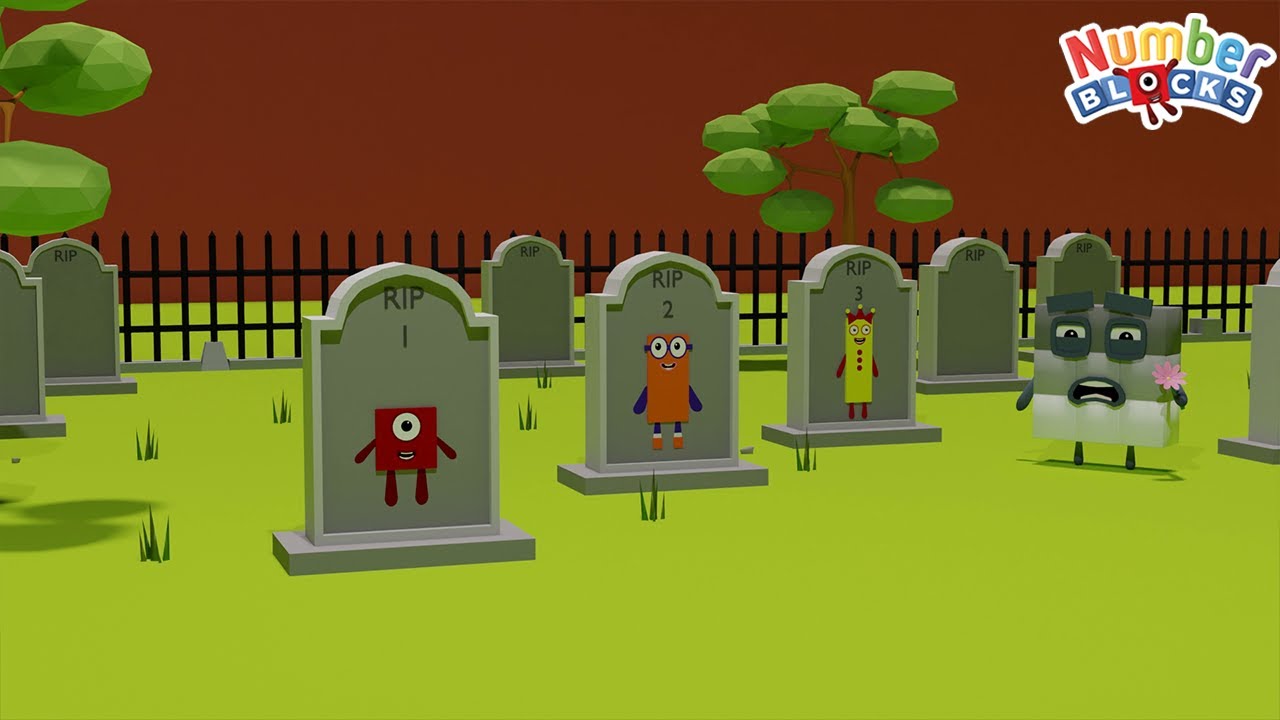[3D Animation] Numberblocks 9 is sad to see his three friends who have ...