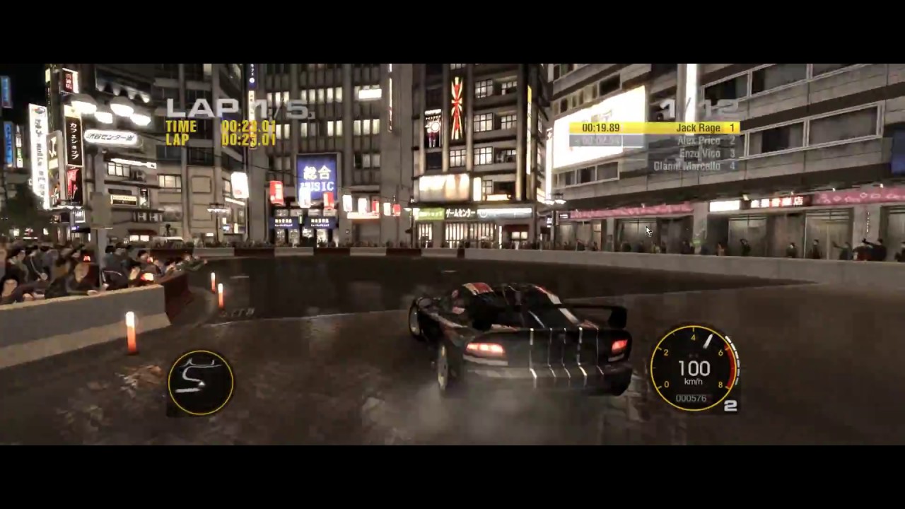 GRID Shibuya(hachiko drift circuit) pro muscle 5 Laps - YouTube