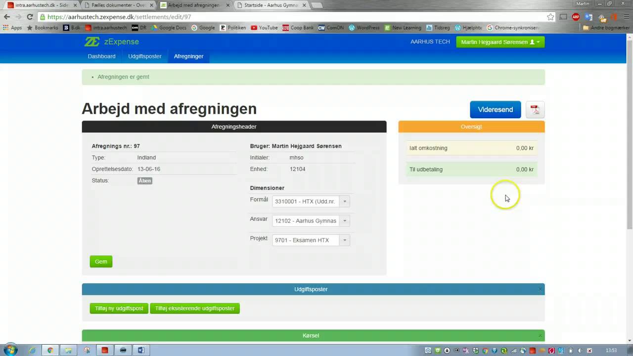Zexpense rejseafregning AARHUS TECH 2016 - YouTube