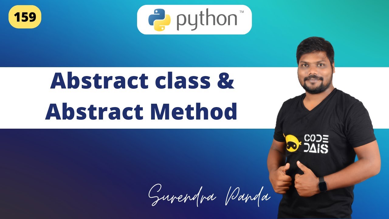 ๐โโ๏ธ Abstract Class And Abstract Method In Python Python By Surendra Youtube