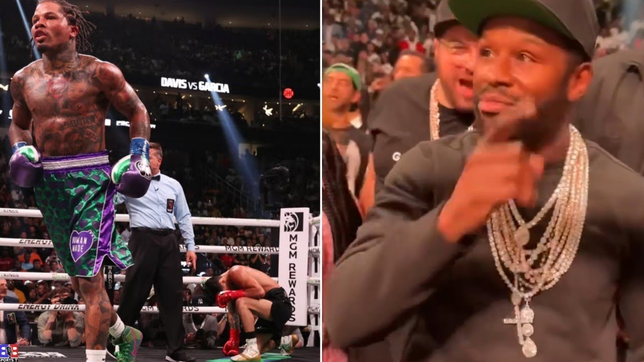 BREAKING:FLOYD MAYWEATHER CELEBRATES WITH GERVONTA TANK DAVIS AFTER ...