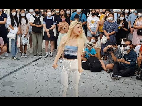 20220820 홍대 아프리카 여성댄스팀(BJ)다이아나 Diana 버스킹 방송 03 - 에스파 (aespa) Next Level (넥스트 레벨)