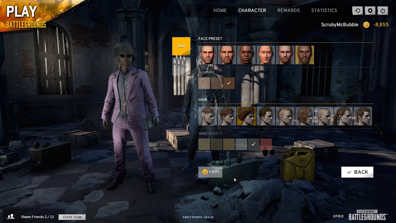 PUBG appearance change bug NEGATIVE BP -8,855 - YouTube