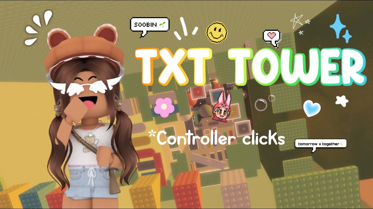 ROBLOX ASMR TXT TOWER 🌼 but it’s very relaxing | *CONTROLLER CLICKS ...