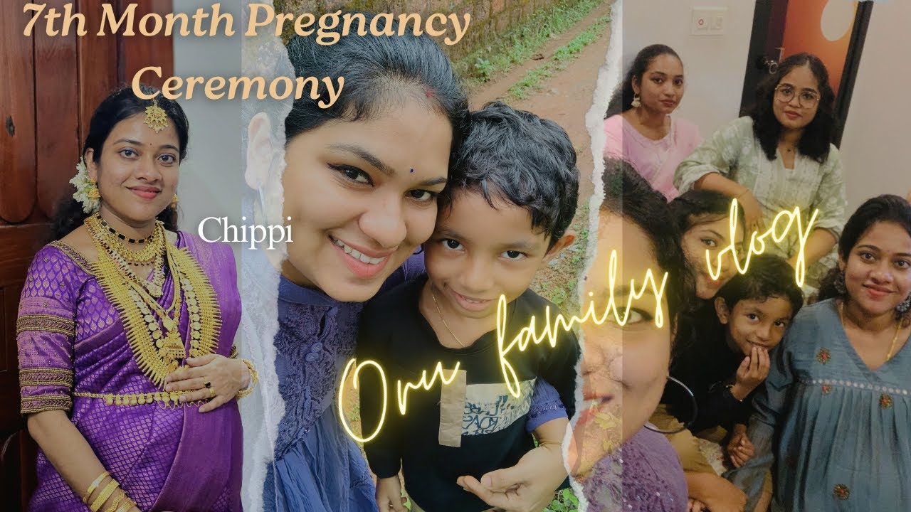 7th month pregnancy ceremony of Chippi | oru family vlog - YouTube