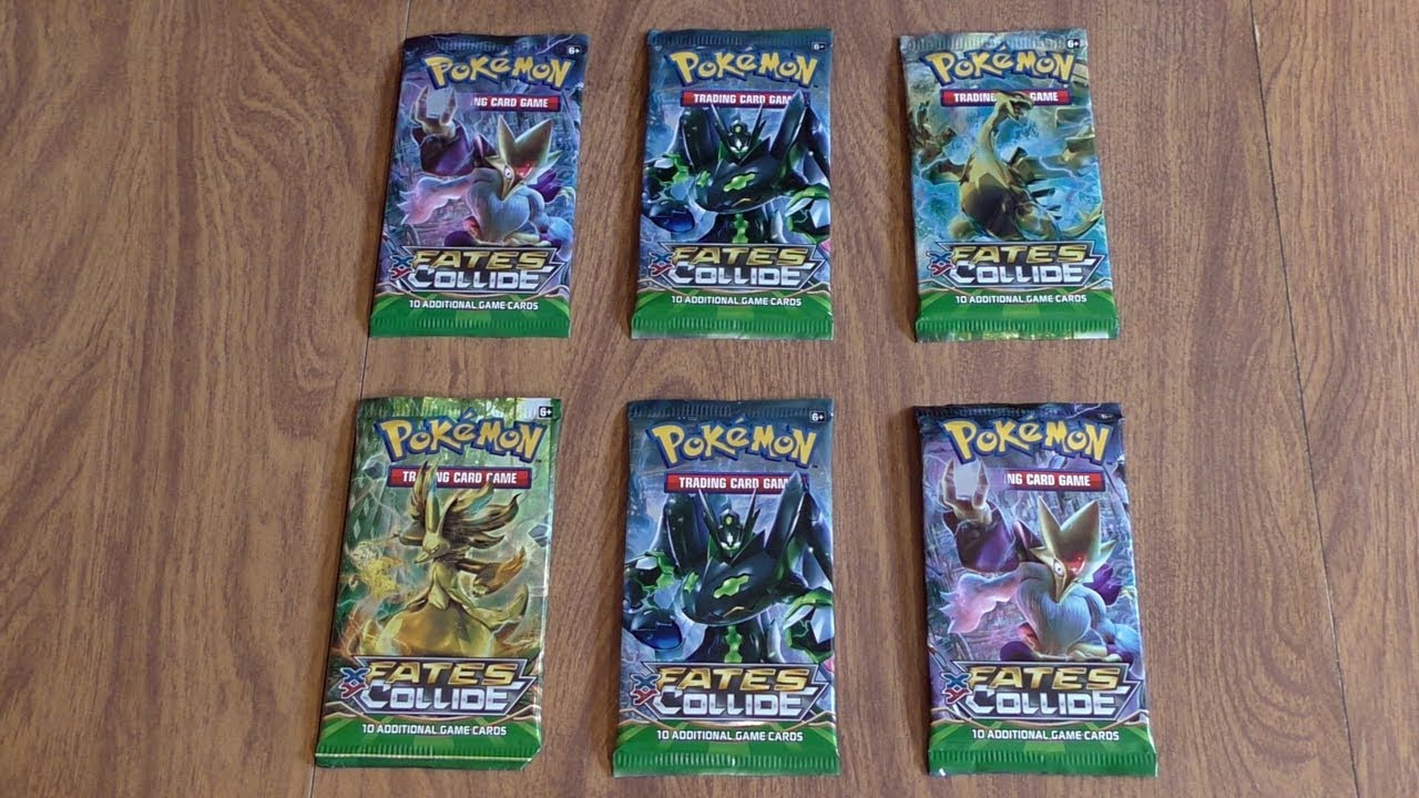 6 Fates Collide Booster Pack Opening - YouTube