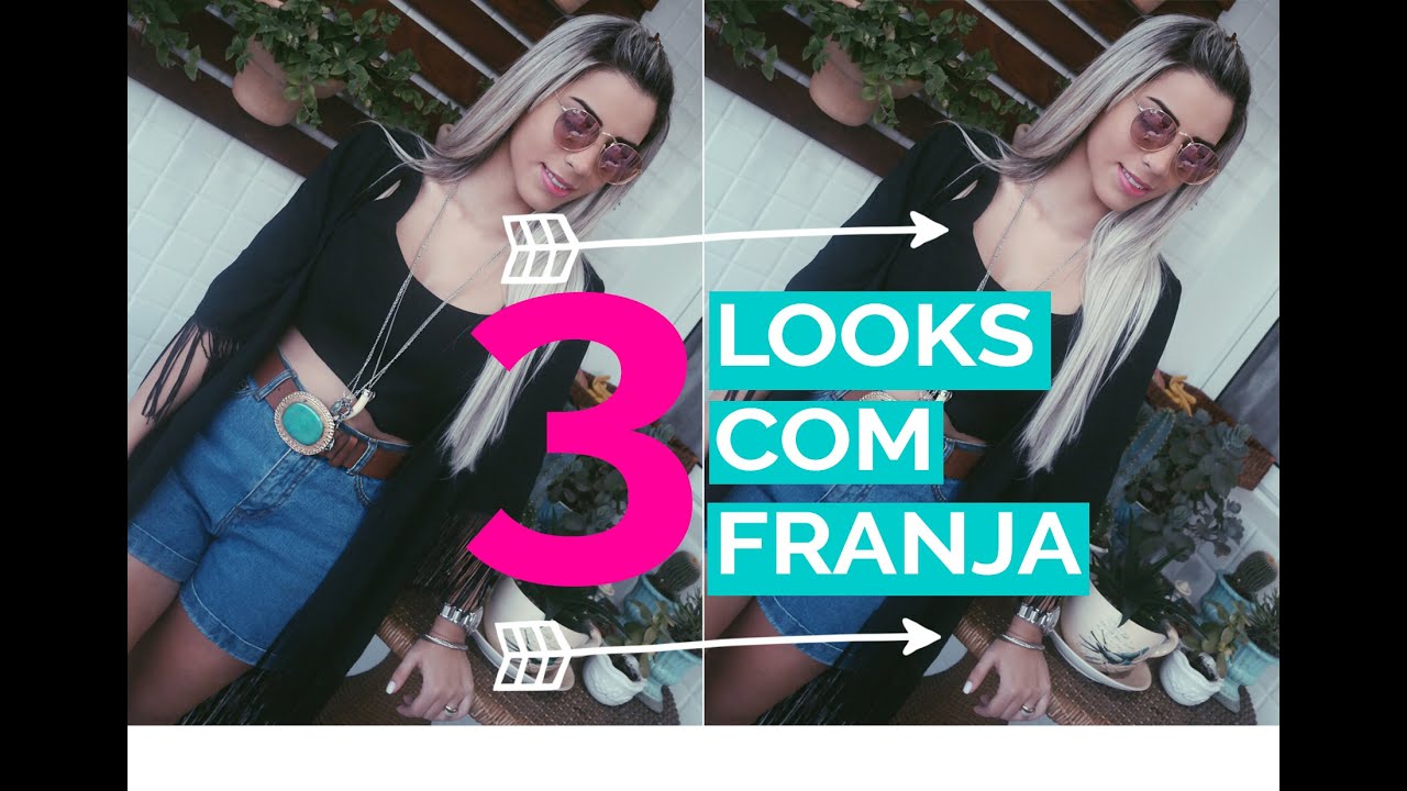 3 ideias de looks com franja - YouTube