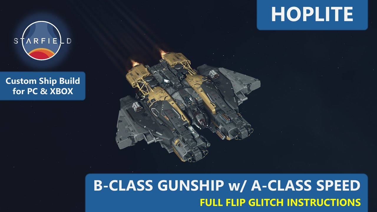 Starfield - Hoplite, B-Class Custom Compact Gunship - Parts and Build ...