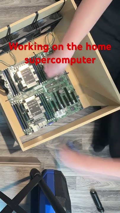 DIY home supercomputer build #supercomputer #serverrack #cpu #pc # ...