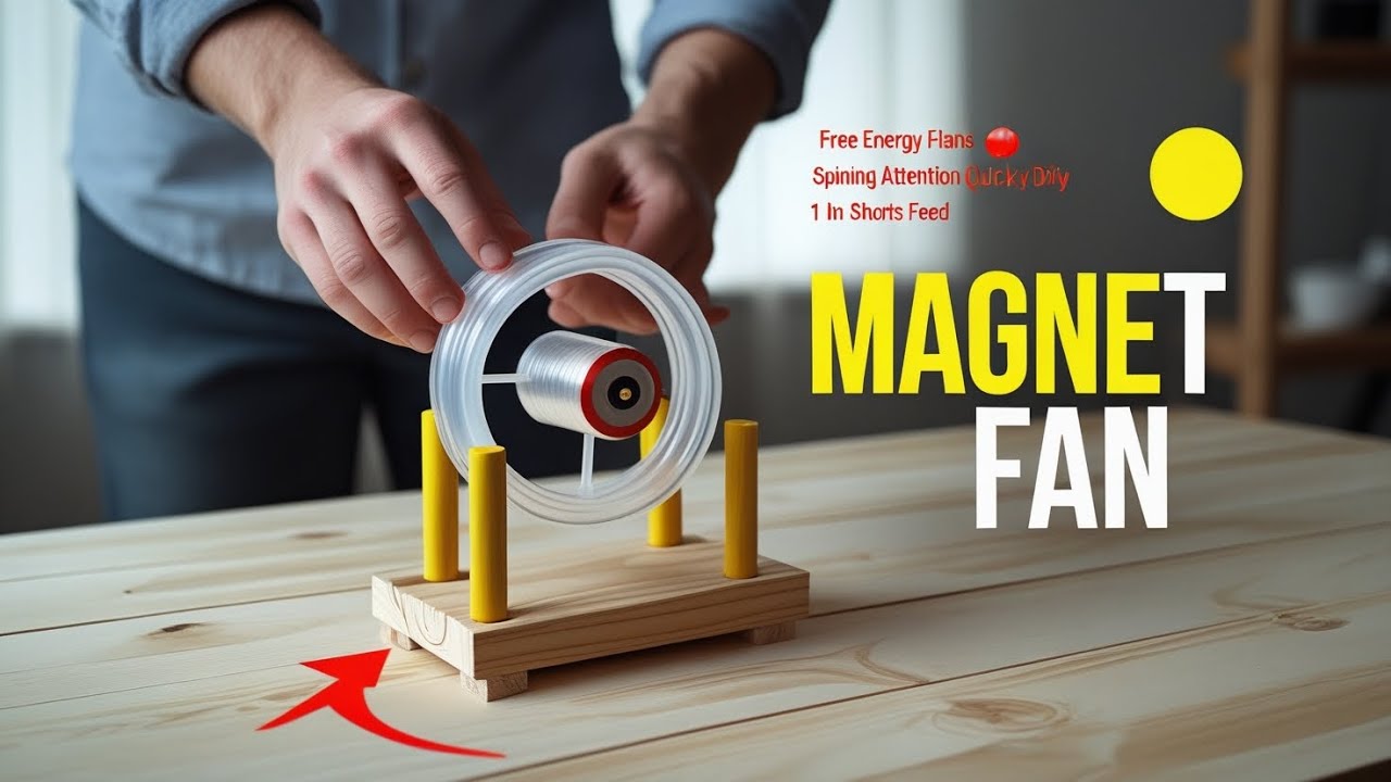 How to make magnet fan at home | Free Energy! MagnetScience - YouTube