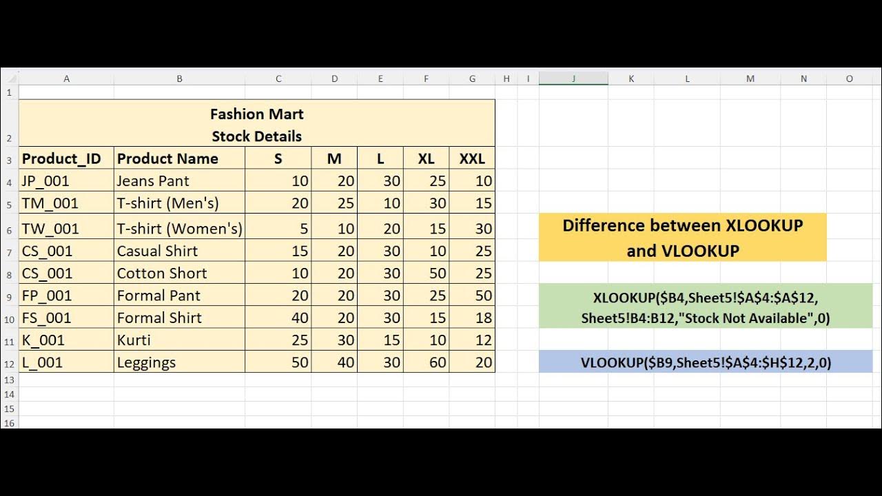 XLOOKUP Vs VLOOKUP | Difference between XLOOKUP vs VLOOKUP | Better ...