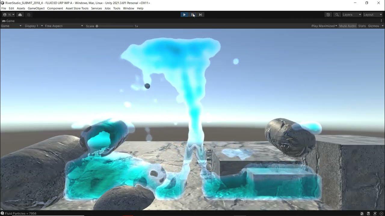 InfiniRIVER - Added URP version of the 3D fluid solver shader - YouTube