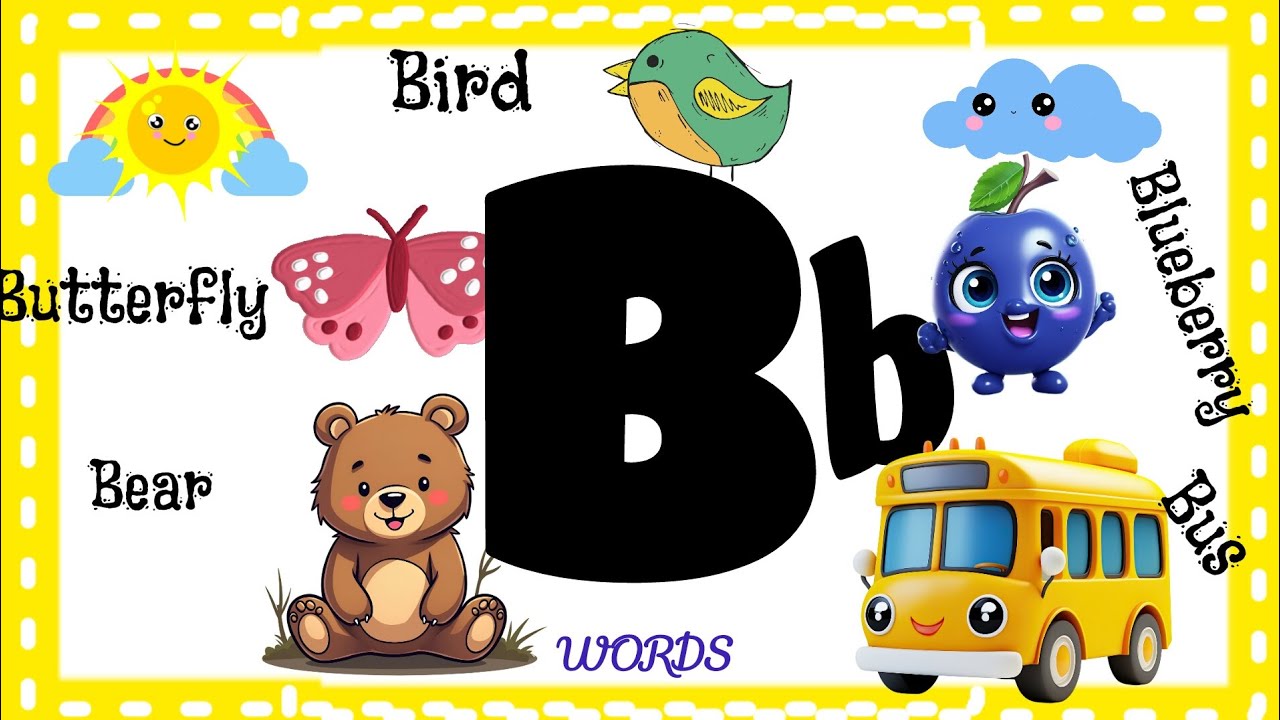 B words | Letter B Phonics | Words Start with Letter B | B objects for ...