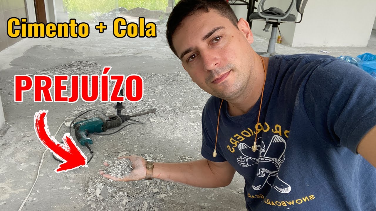 Cimento queimado caseiro com COLA + CIMENTO - YouTube